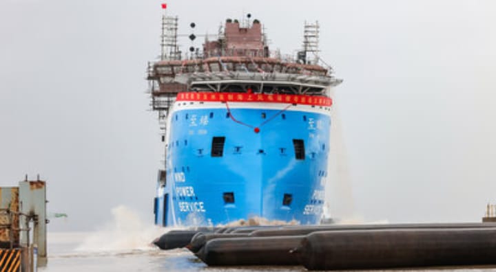 Shanghai Electric Unveils Twin SOVs for Offshore Wind Farms